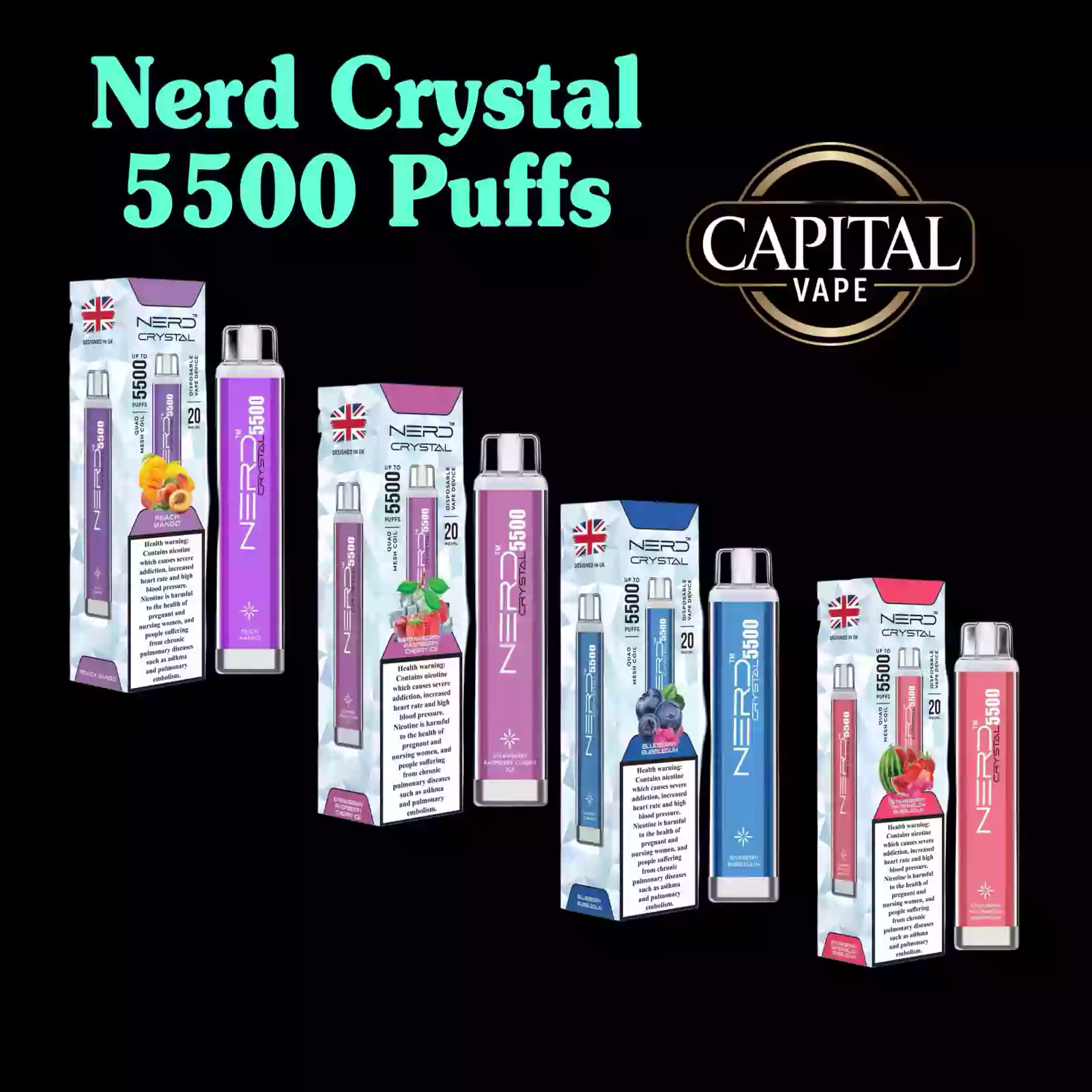Nerd Crystal 5500 Puffs Dubai, Abu Dhabi and UAE